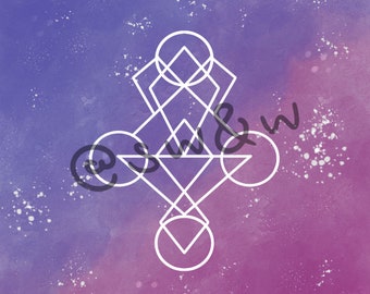 Your Custom Sigil personalized, Calligraphy, Spiritual, Sigil, Magick ...