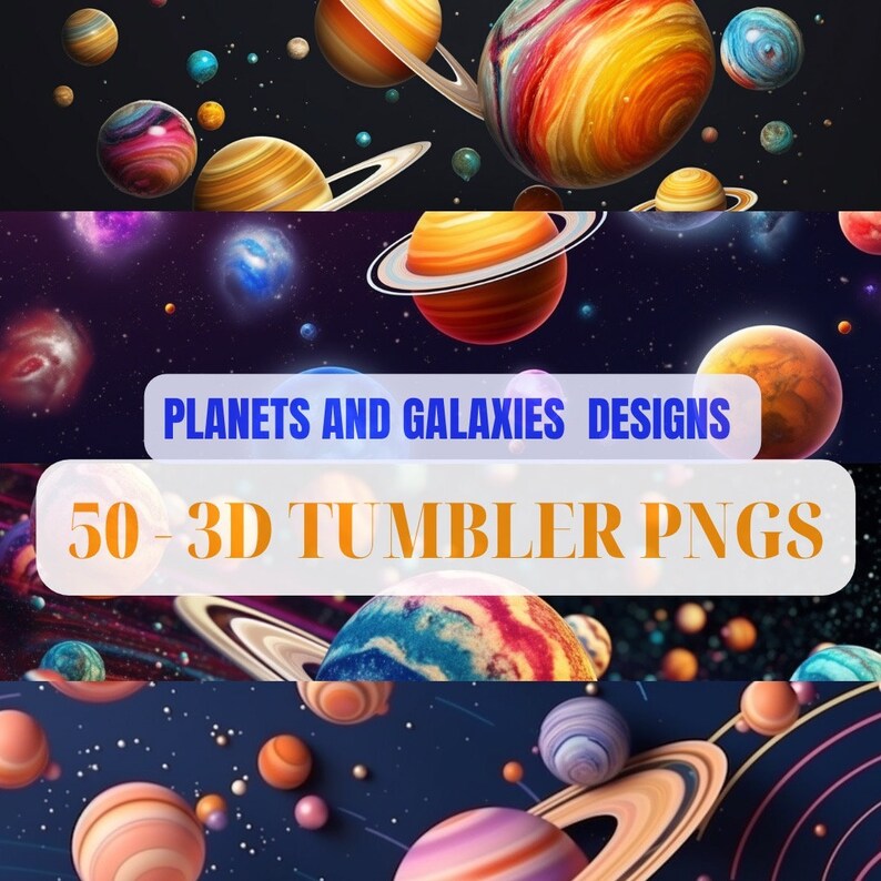 50 Stunning 3D Designs of Planets and Galaxies for Your Tumbler Cups ...