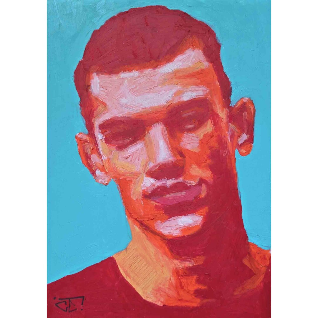 Unique Original Hand-painted Oil Pastel Painting | Original Man ...