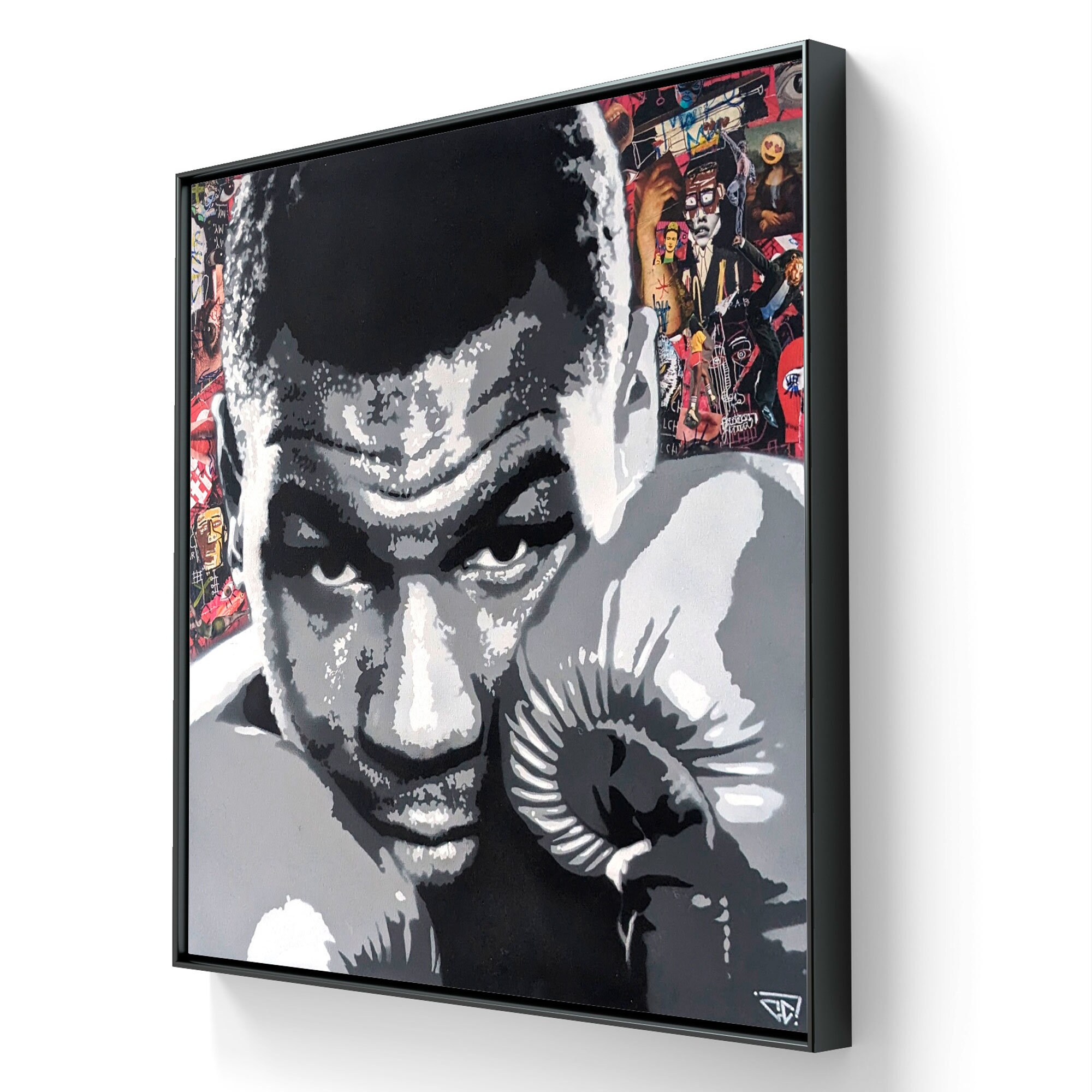 Mike Tyson Original Pop Art Collage Painting - Etsy