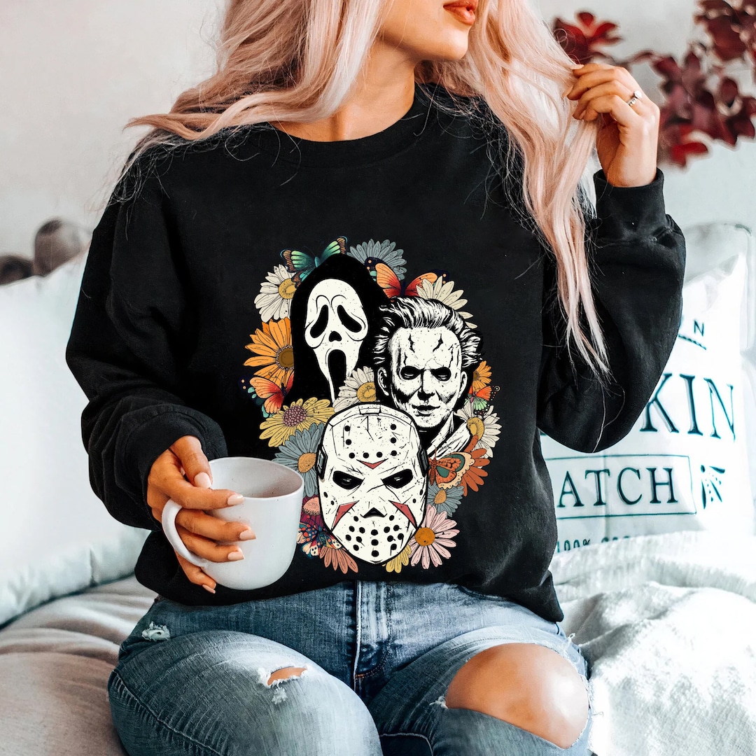 Retro Horror Movie Character Shirt Horror Halloween Shirt - Etsy