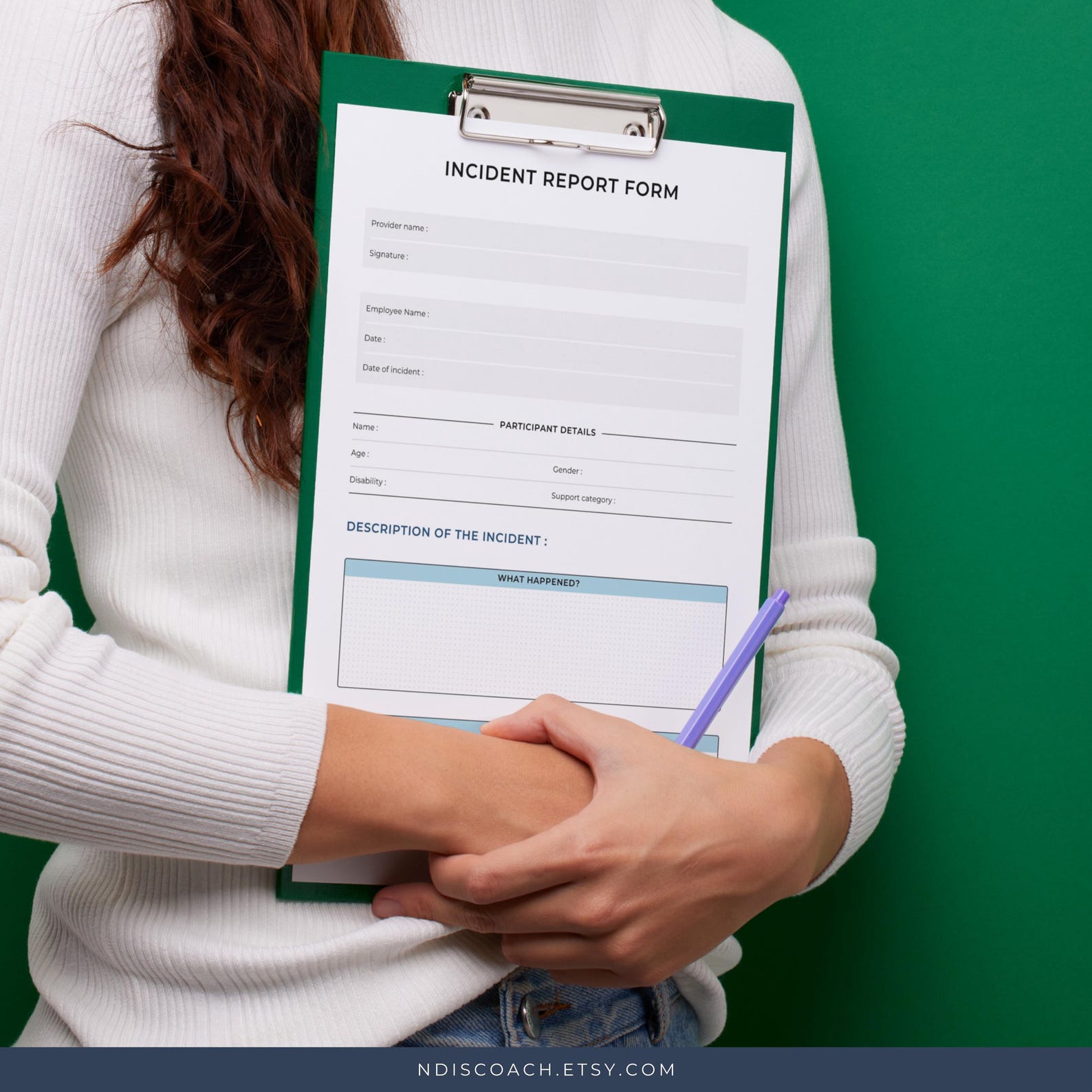NDIS Incident Report Form - Printable & Editable PDF - Etsy Australia