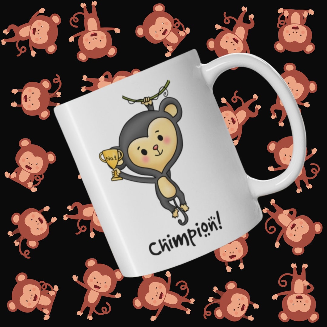 Monkey Mug Cute Monkey Mug Monkey Lover Gift Wwf Gift Stocking Filler ...