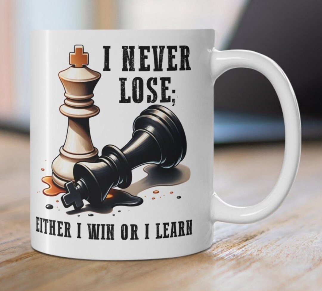 Funny Chess Mug for Chess Players Chess Lover Coffee Tea Cup Gift for ...