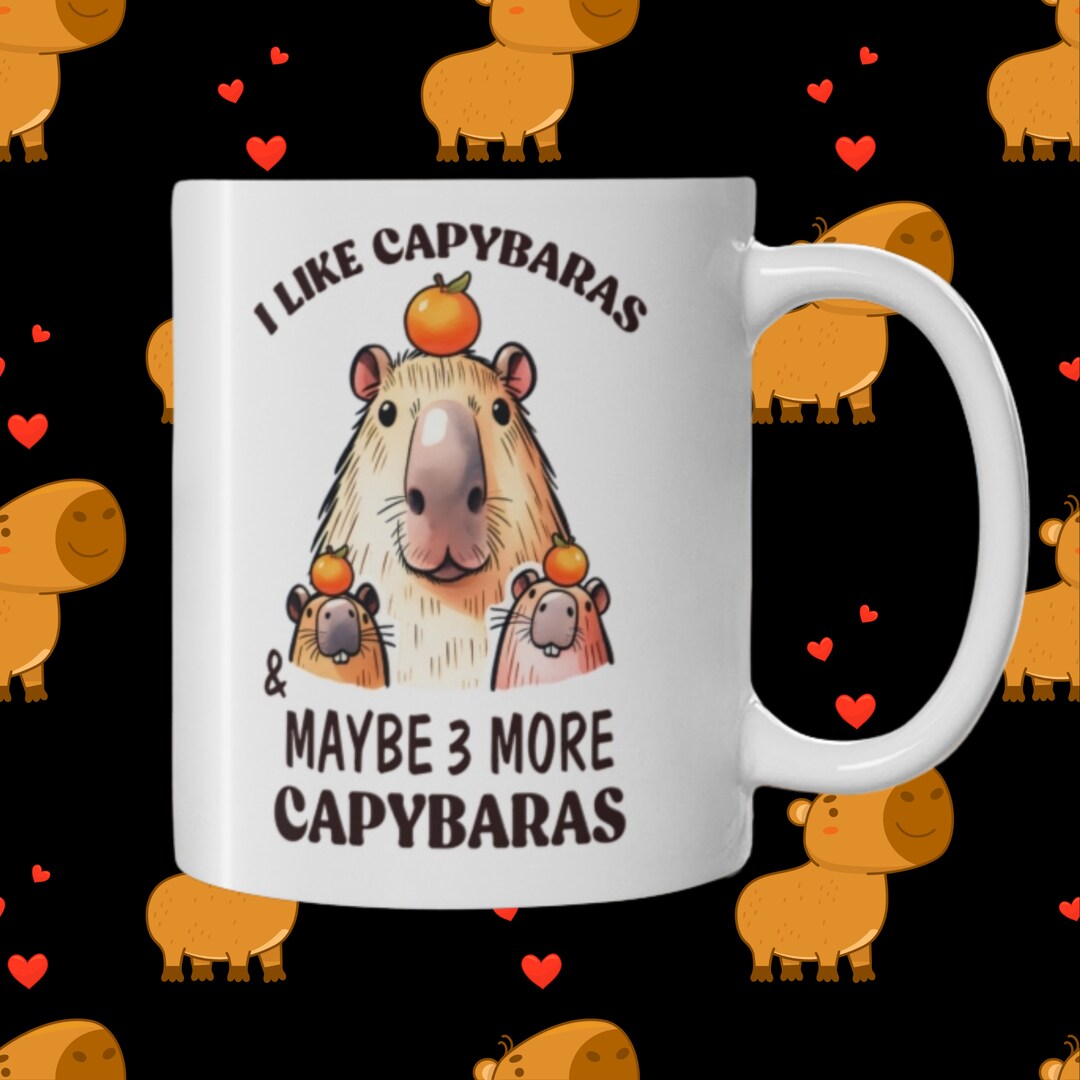 Capybara Mug Funny Cute Capybara Lover Gift Animal Mug Capybara Tea Mug ...