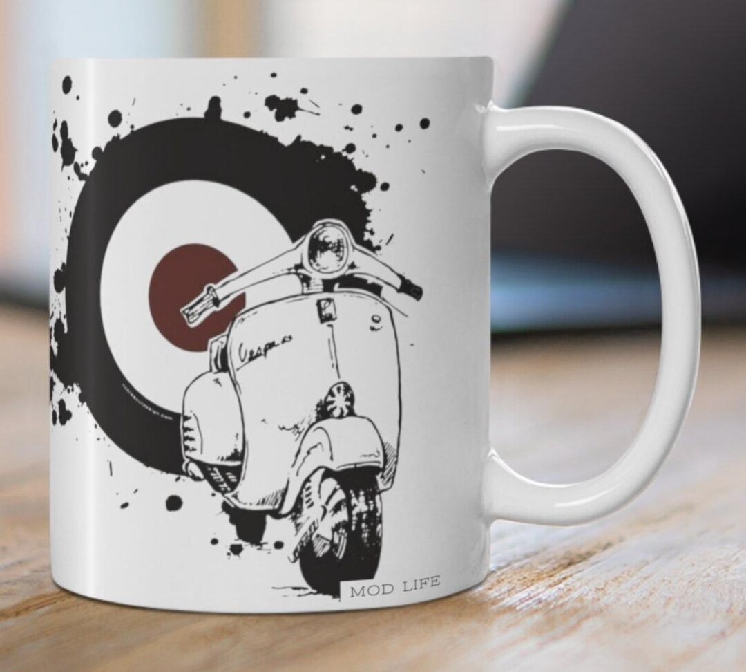 MOD Themed Mug Retro Modernist Design Perfect Gift for Mods and 60s ...