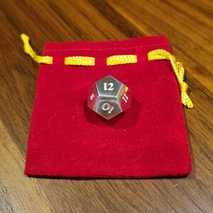 7pcs Sterling Silver Dice Set, D&D Metal Dice Set, Polyhedral Dice Set ...