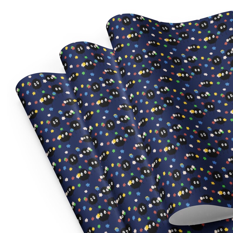 Soot Sprite Wrapping Paper Sheets - Etsy