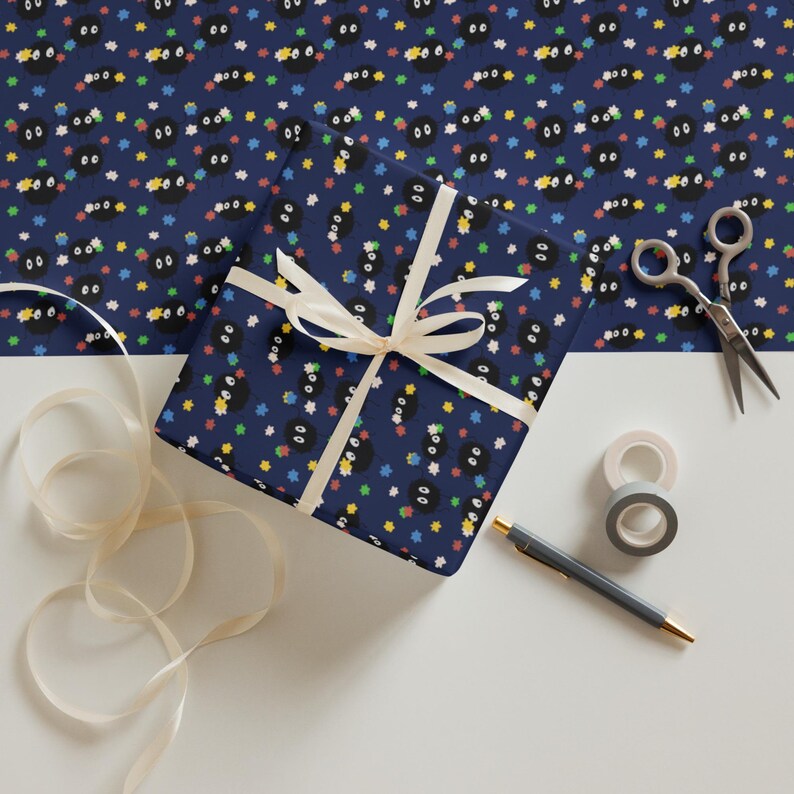 Soot Sprite Wrapping Paper Sheets - Etsy