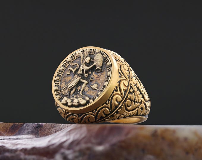 Aquarius Astrology Zodiac Ring Astrology Ring Aquarius the Water Bearer ...