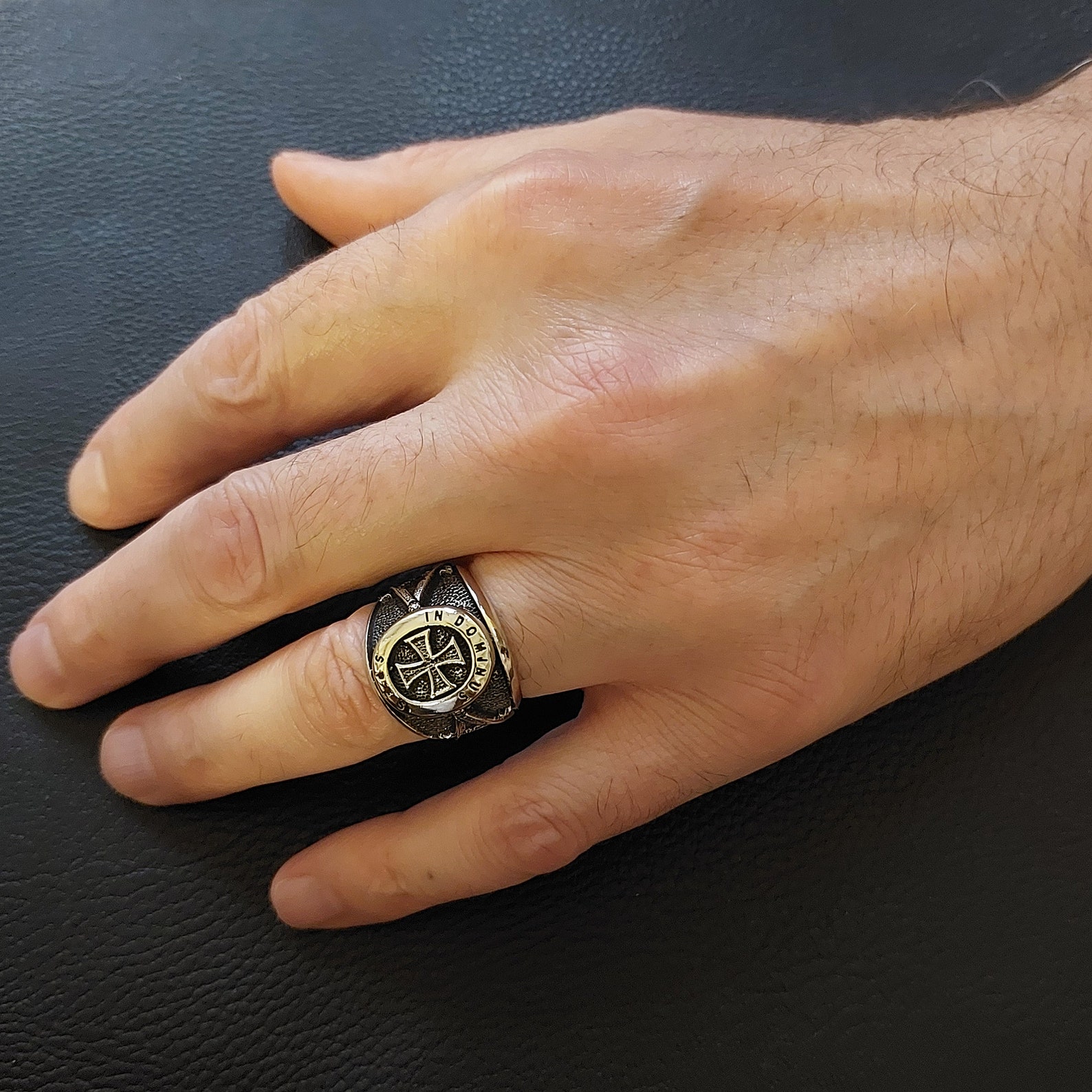 Templar Cross Signet Ring Crusader Ring Masonic Ring - Etsy