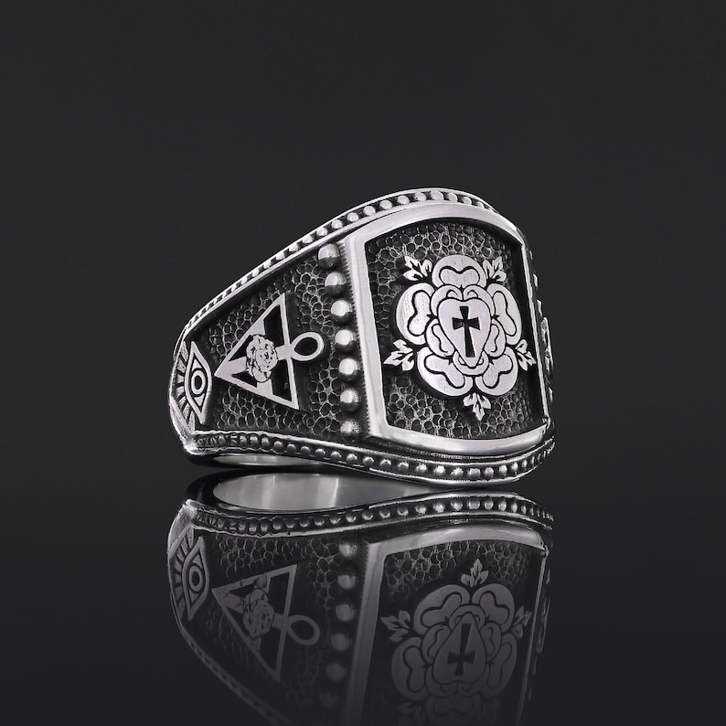 Rosicrucian Order Ring Amorc Membership Rings Rosicrucian - Etsy