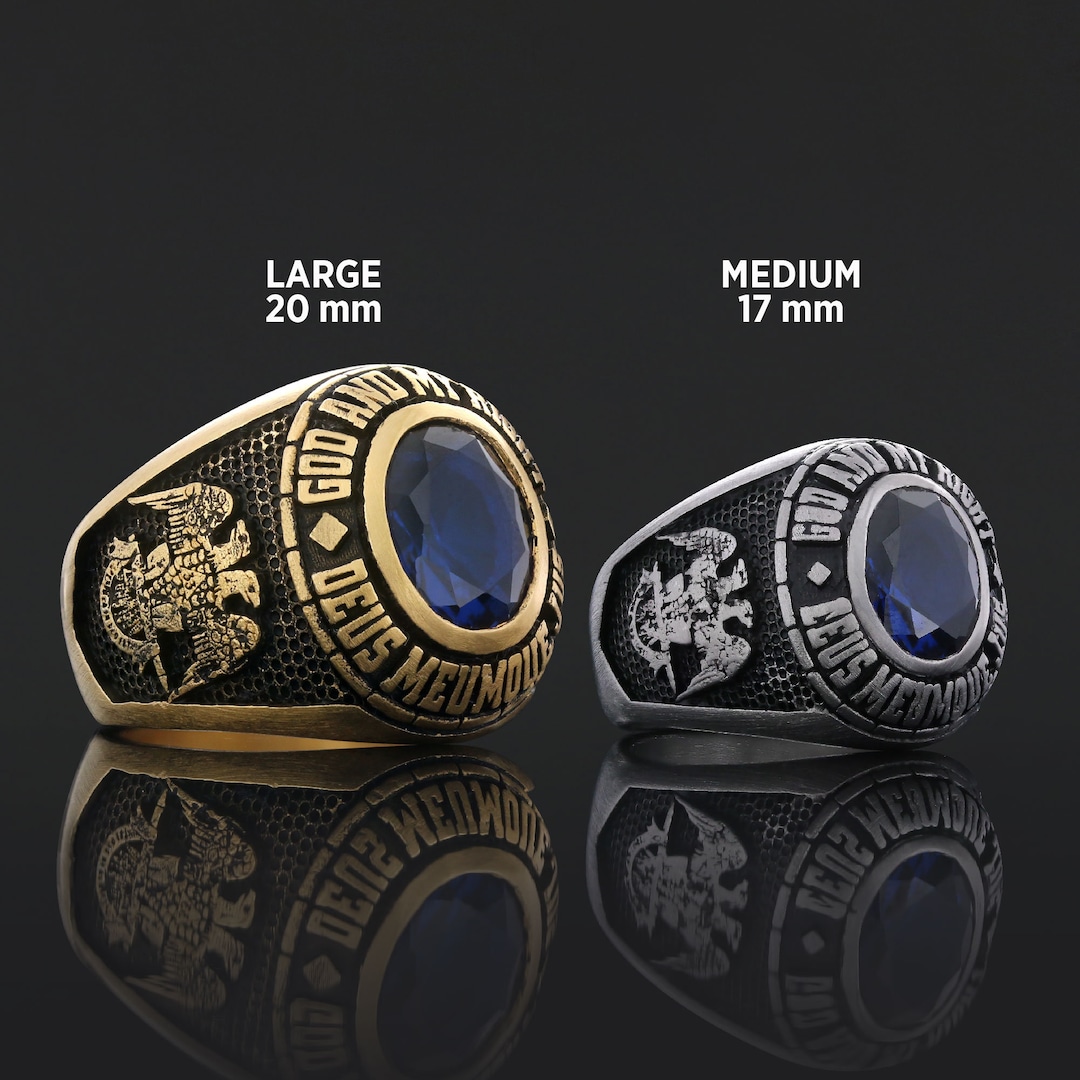 Freemason Signet Ring, Knights Templar Ring, God and My Right Deus ...