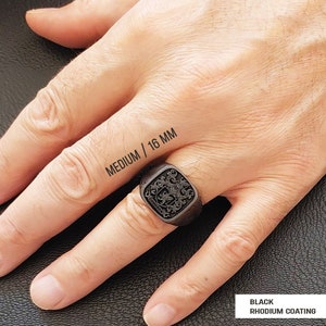 Handmade Family Symbol Ring, Family Crest Ring, Family Name Ring ...