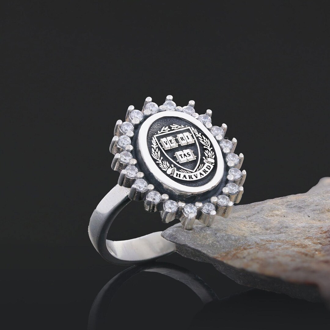 Personalized College Jewelry, Graduation Stone Ring, Personalized Class ...