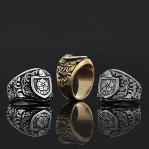 Family Ring, Customized Family Crest Ring, Personalized Signet Ring ...