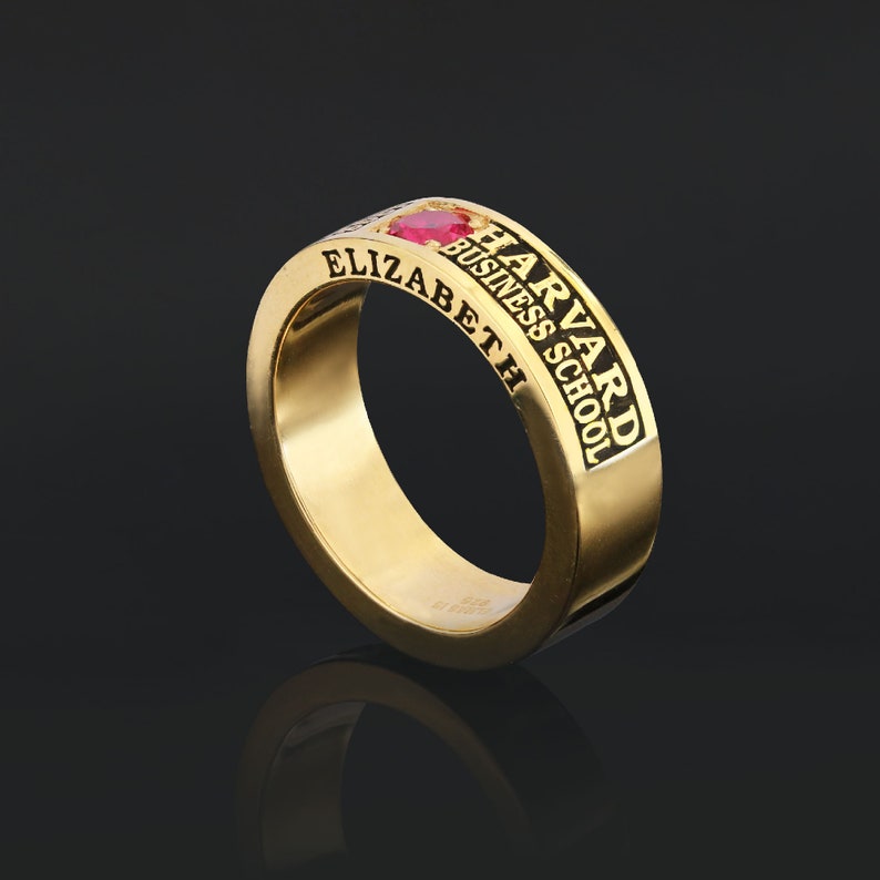 University Graduation Ring Class Band College Ring College - Etsy