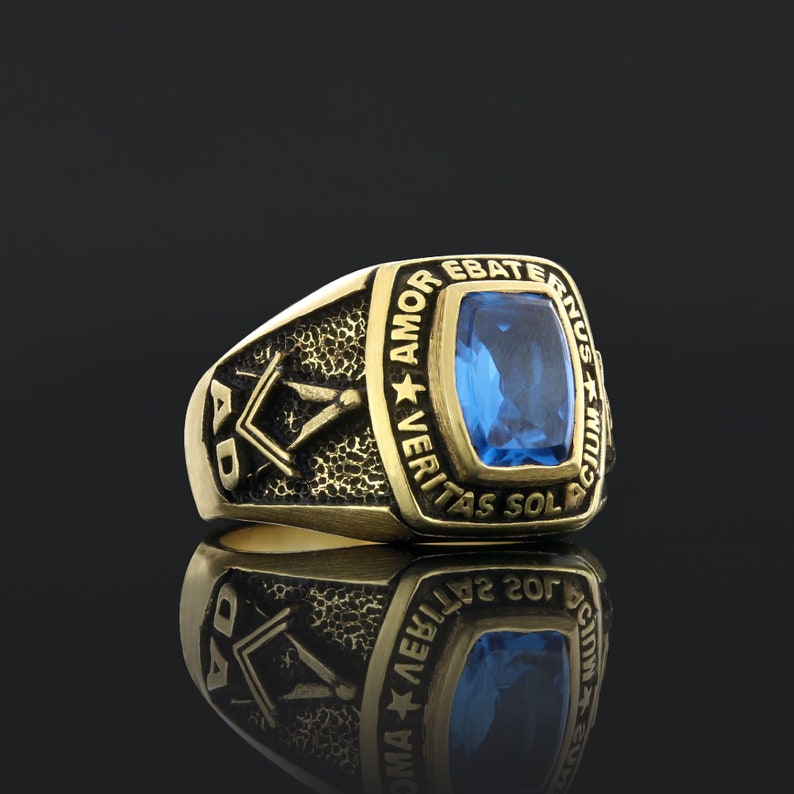 Magen David Ring Masonic Jewish Ring Mason Ring Star of - Etsy