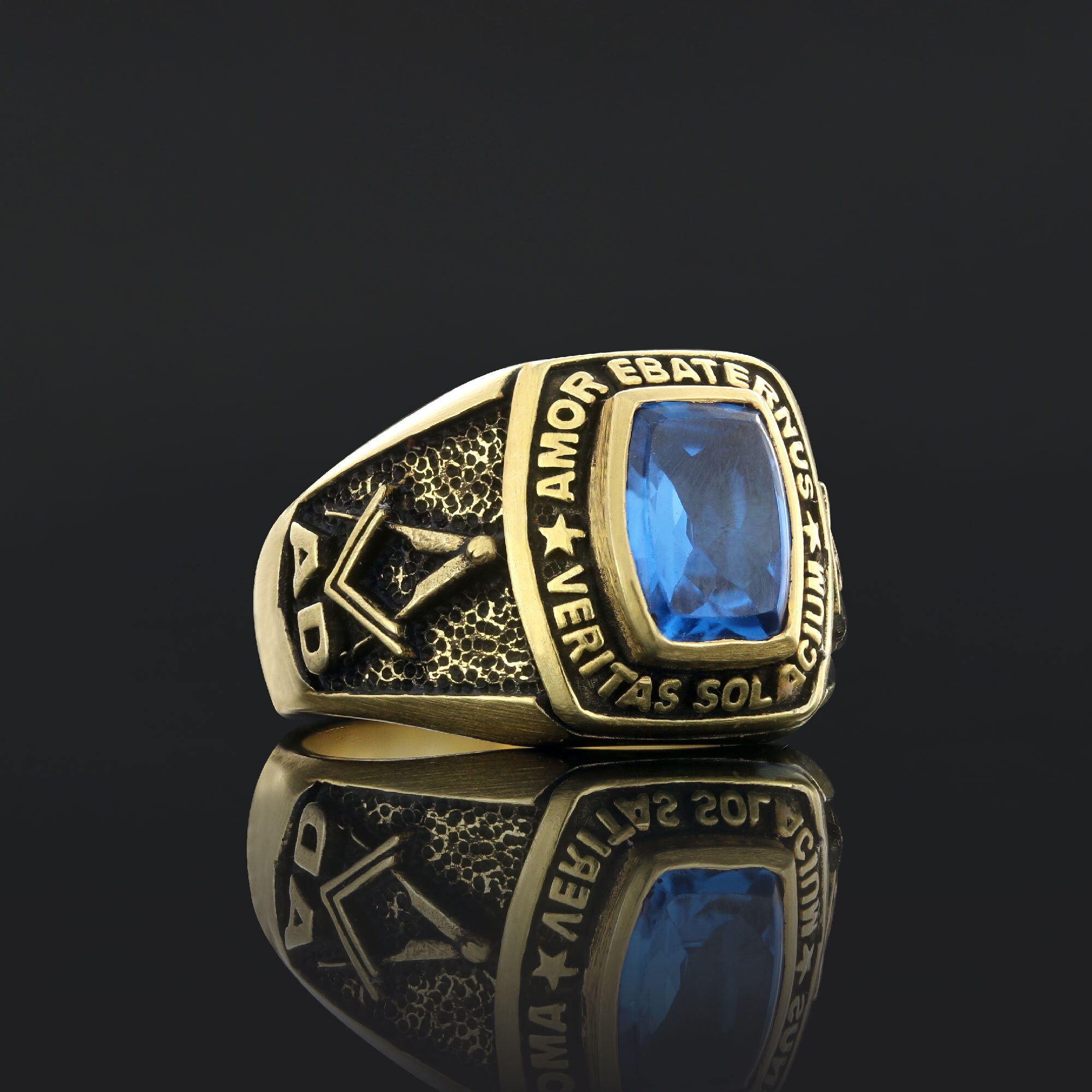 Magen David Ring Masonic Jewish Ring Mason Ring Star of - Etsy