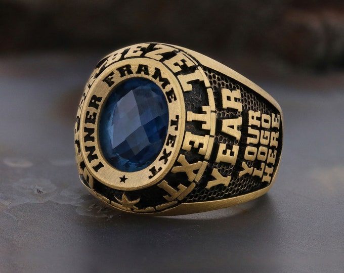 1965 Class Ring 10k Gold Ripon High School "m P" Initials Size 6.75 / N ...