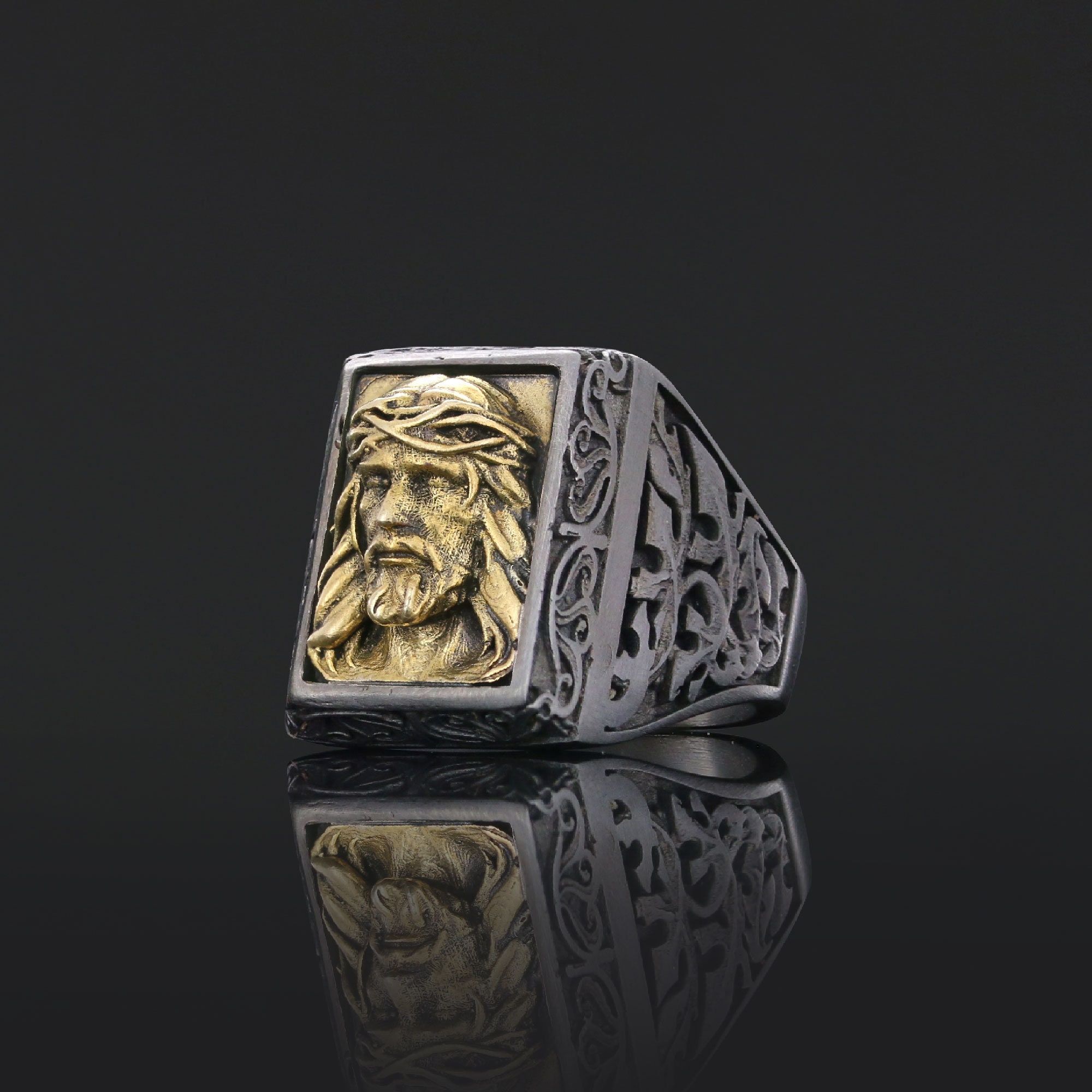 Jesus Ring Messiah Statement Ring Christian Ring Silver - Etsy