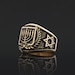 Silver Menorah Ring, Magen David Ring, Handmade Jewish Star Ring ...