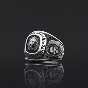 Hazrat Ali Lion Ring, Dhulfiqar Sword Round Ring, Islamic Zulfiqar ...