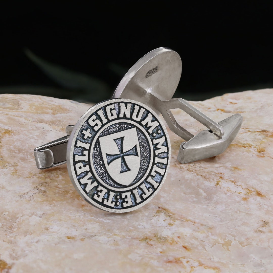 Masonic Cross Cufflinks, Master Mason Button Links, Customizable ...