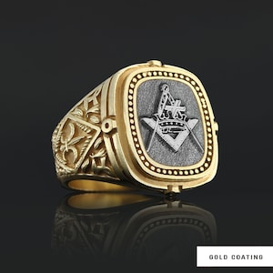 In Hoc Signo Vinces Masonic Ring, Masonic Knights Templar Ring, Silver ...