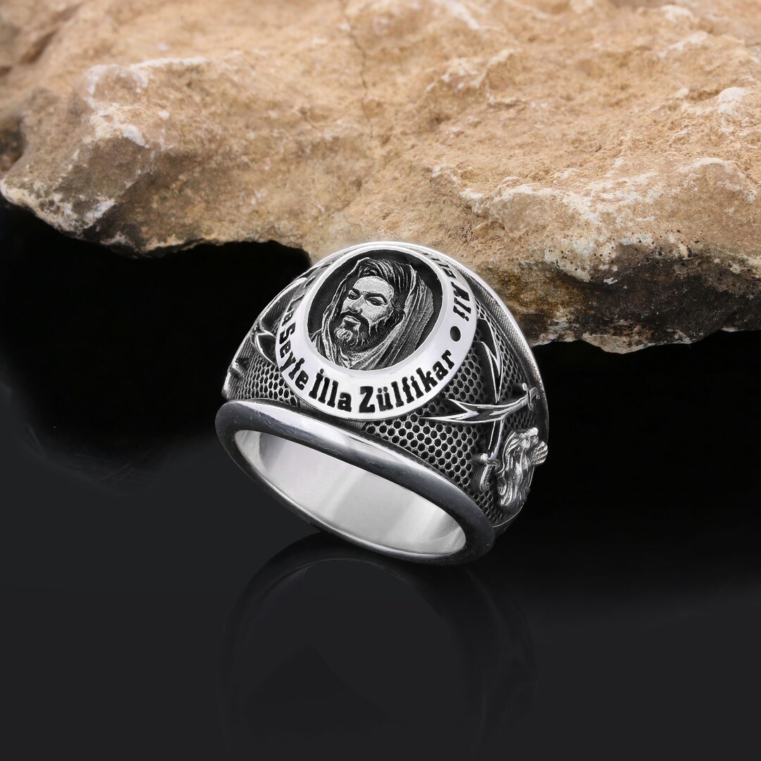 Zulfiqar Sword Ring, Islamic Ring, Dhulfiqar Sword Jewelry, Zulfiqar ...