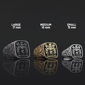 Handmade Family Symbol Ring, Family Crest Ring, Family Name Ring ...