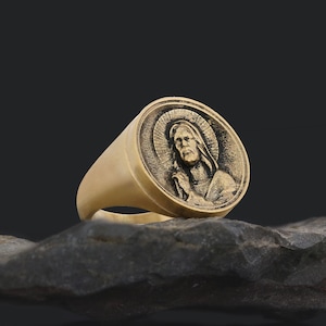 Jesus Christ Ring, Holy Face Signet Ring, Byzantine Signet Ring ...