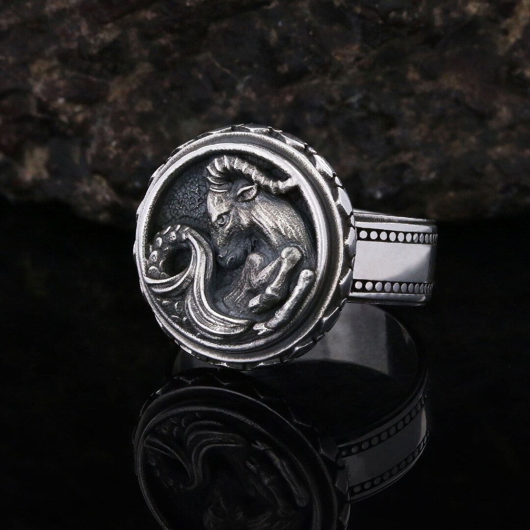 Stylish Capricorn Ring Capricorn Constellation Ring - Etsy