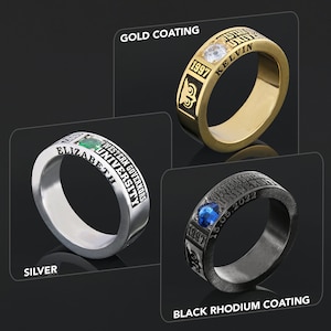 Personalized College Jewelry, Graduation Ring Gift, Personalized Class ...