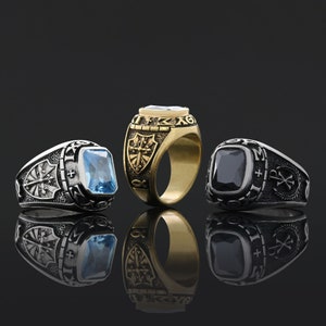 Christian Ring, Customized Faith of Shield Ring, Silver Chi Rho Ring ...