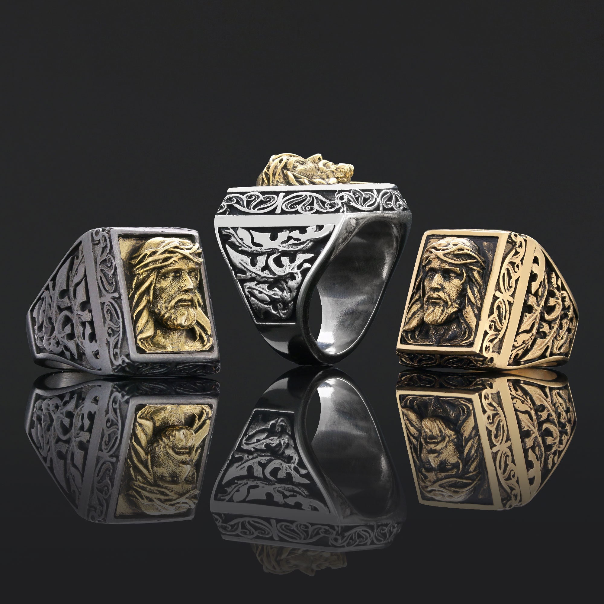 Jesus Ring Messiah Statement Ring Christian Ring Silver - Etsy