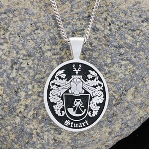 Family Crest Pendant, Personalized Pendant Necklace, Gift for Her ...
