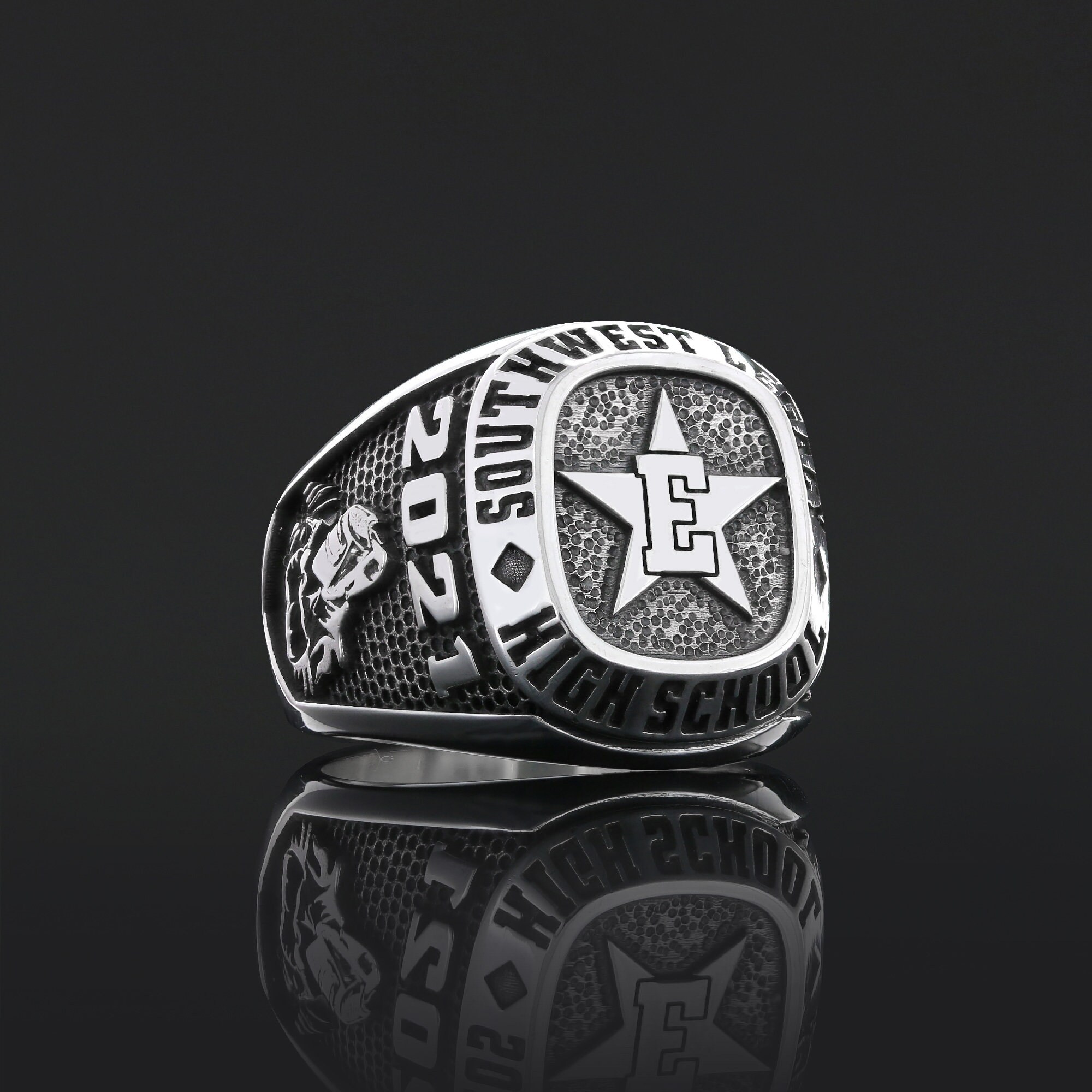 School Graduation Ring Texas Tech University Ring Customized - Etsy