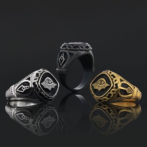Eye of Providence Mason Ring, Masonic Ring, Customized Masonic Ring ...