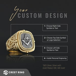 In Hoc Signo Vinces Masonic Ring, Masonic Knights Templar Ring, Silver ...