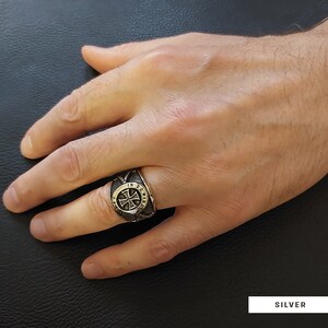 Templar Cross Signet Ring, Crusader Ring, Masonic Ring, Knights Templar ...