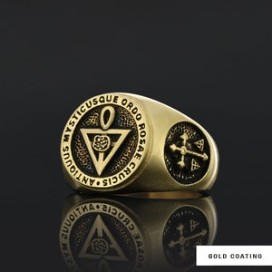 Spiritual Symbol of Ancient Order Ring, Antiquus Mysticusque Ordo Rosae ...