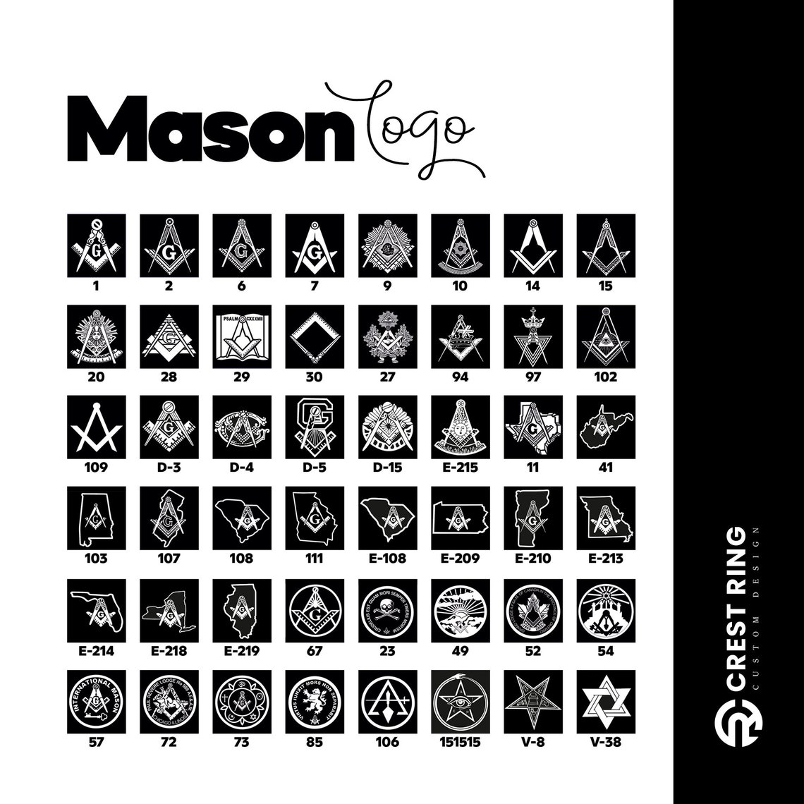 In Hoc Signo Vinces Masonic Ring Masonic Knights Templar - Etsy