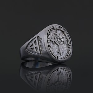 Custom Rousea Crucis Order Ring, Spiritual Symbol of Ancient Order Ring ...
