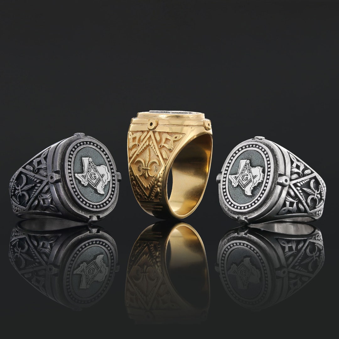 Texas Masonic Ring, Mason Ring, Grand Lodge of Texas Ring, Custom ...
