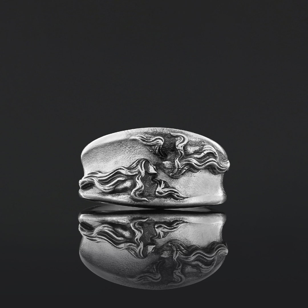 Gemini Ring, Sterling Silver Zodiac Ring, Gold Coating Gemini Ring ...