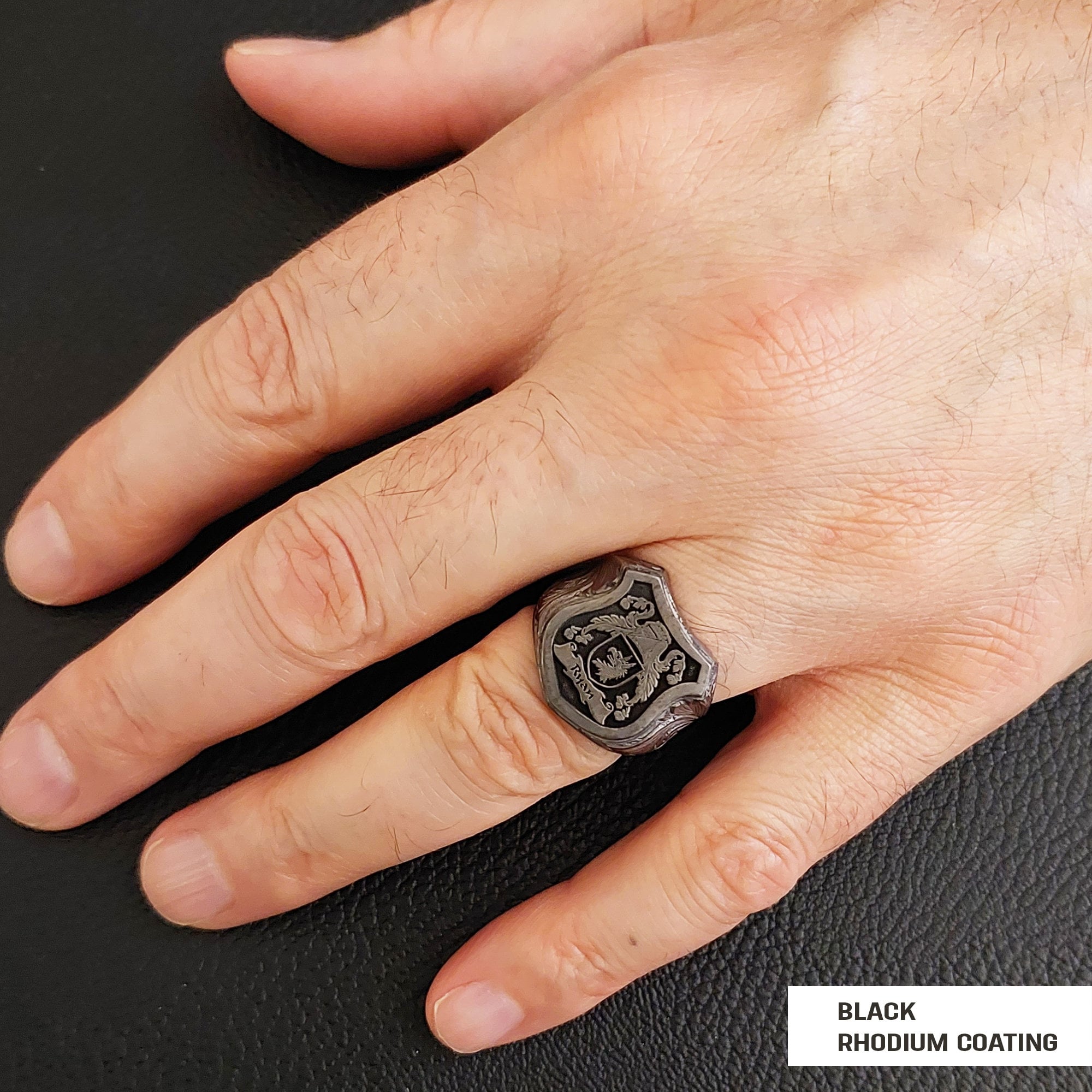 Coat of Arms Ring Personalized Signet Ring Customized Ring - Etsy