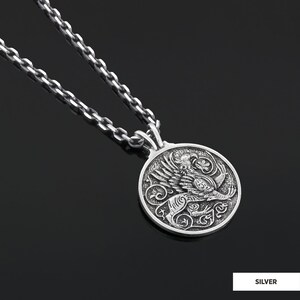 Gryphon Pendant, Griffin Pendant Necklace, Griffon Pendant, Guardian of ...