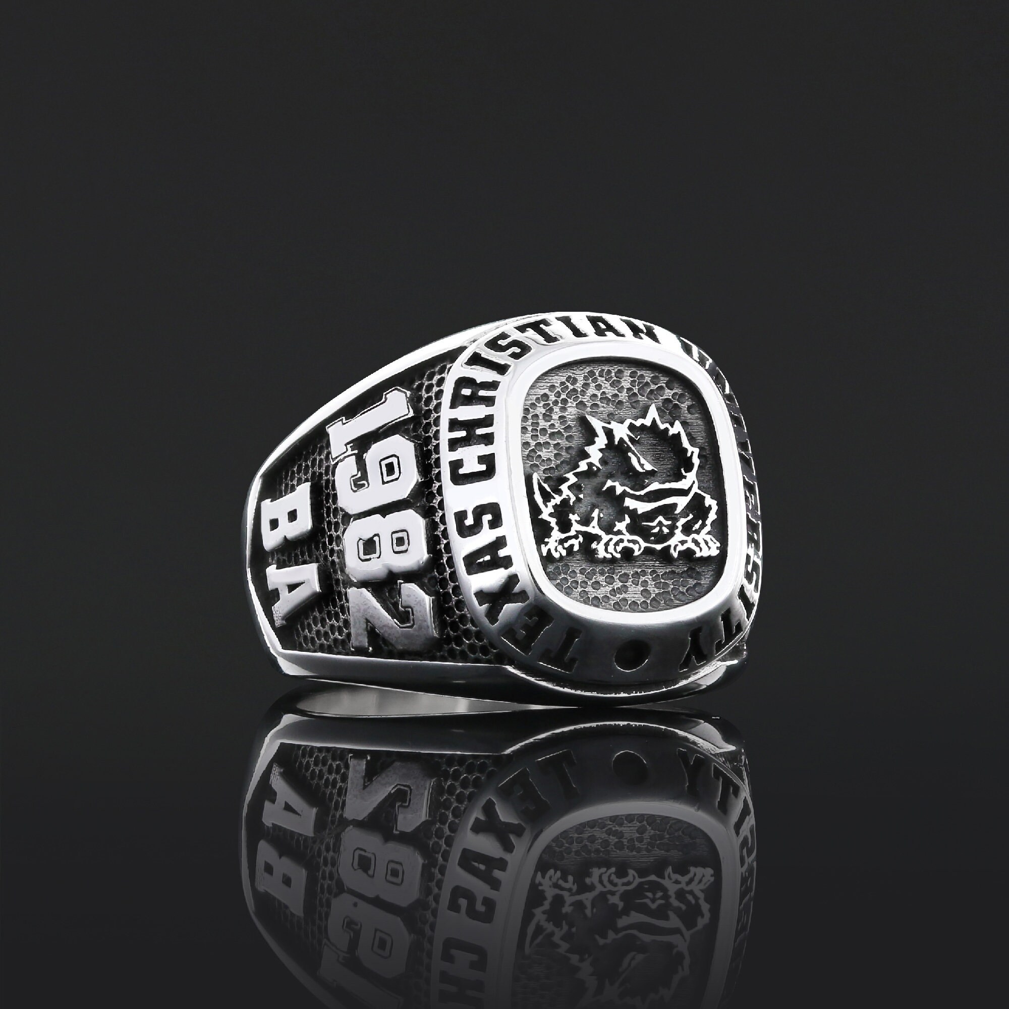 School Graduation Ring Texas Tech University Ring Customized - Etsy