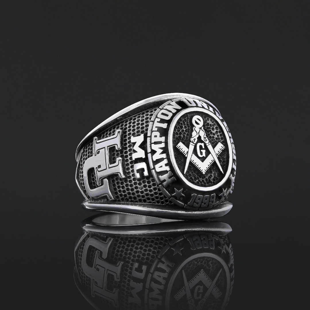 Handmade High School Ring Hampton University Ring Customized - Etsy